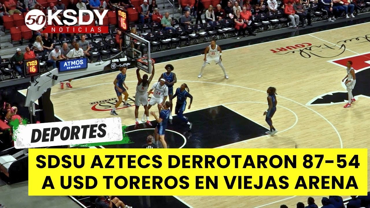 SDSU Aztecs derroto 87-54 a USD Toreros en Viejas Arena - YouTube