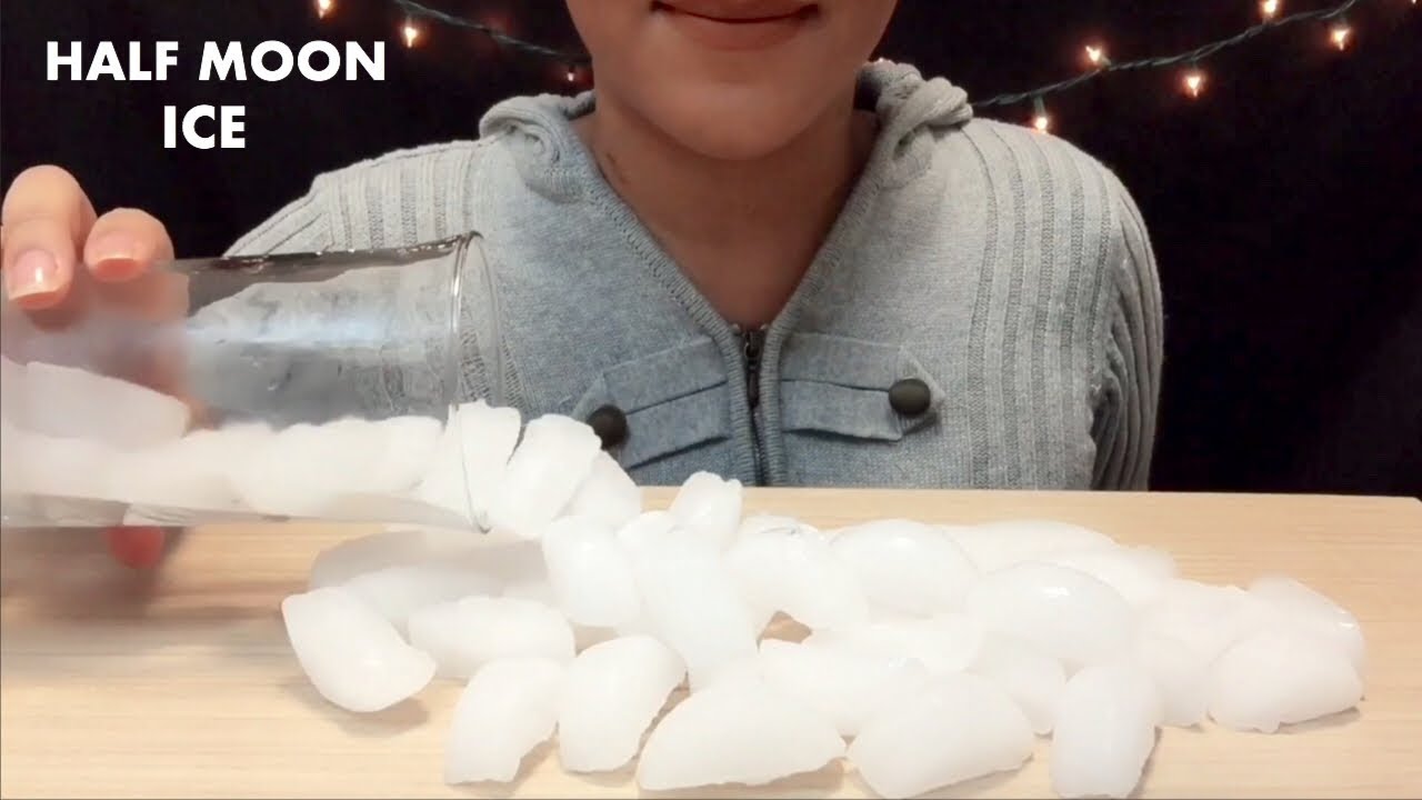 ASMR HALF MOON 🌙 CLOUDY ICE - YouTube