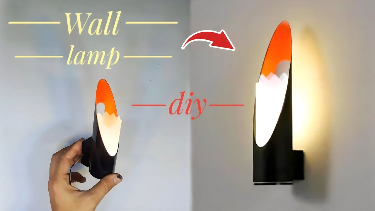 Wall lamp making at home | wall lamp design | modern Chandelier diy ...