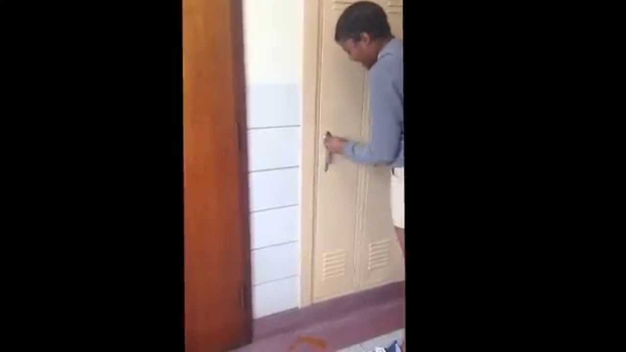 Stuffed in school locker ;D | highschool pranks! - YouTube
