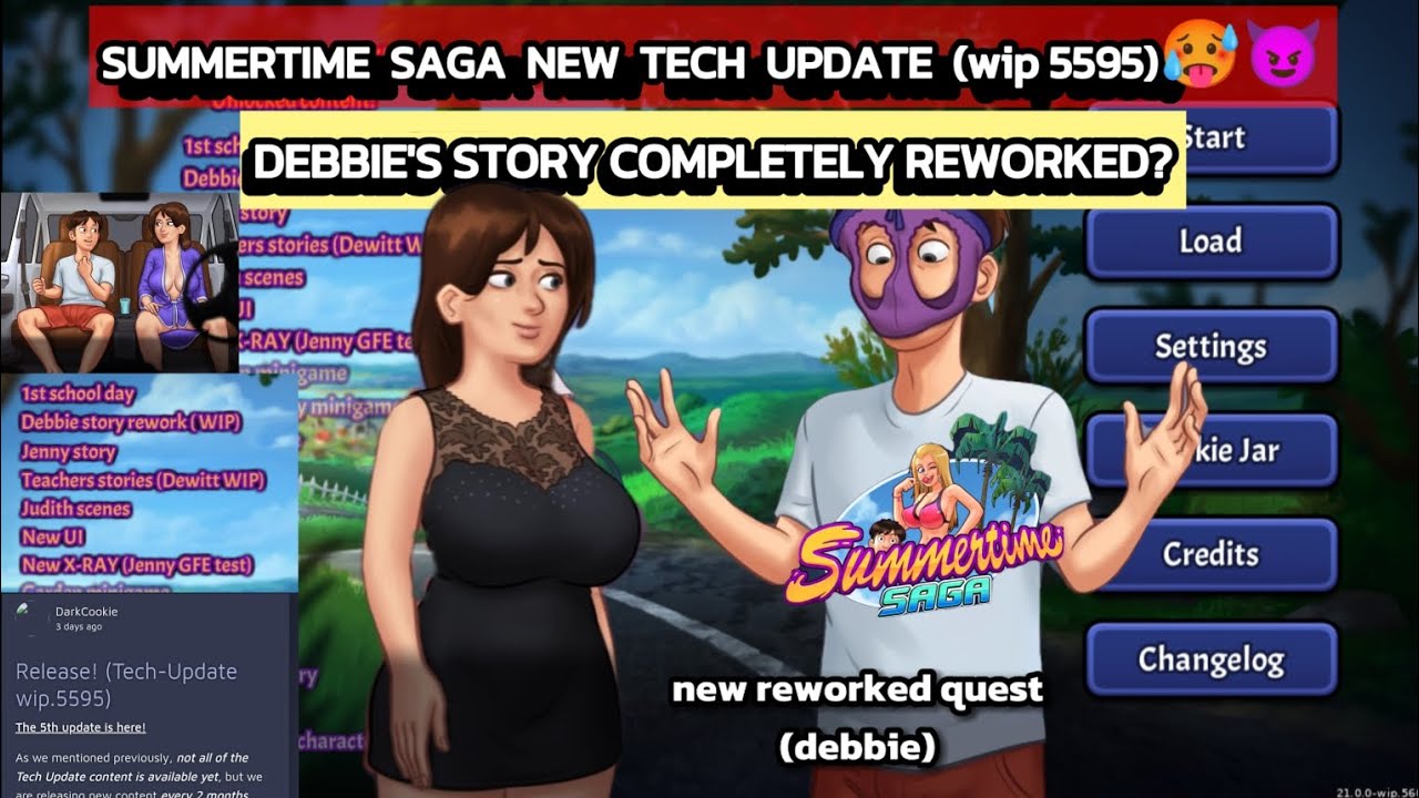 THIS IS AWESOME SUMMERTIME SAGA NEW TECH UPDATE wip5595 || DEBBIE QUESTS || X-RAY MINIGAME - YouTube