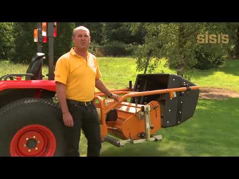 SISIS - Rotorake TM1000 Scarifier - Cricket Ground Maintenance - YouTube