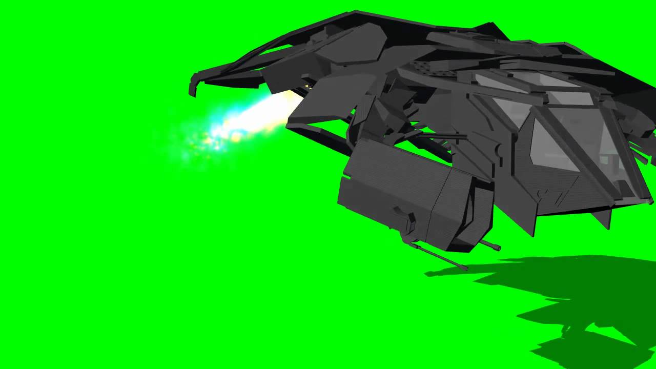Batwing in flight - the Dark Knight -greenscreen effects - free use ...