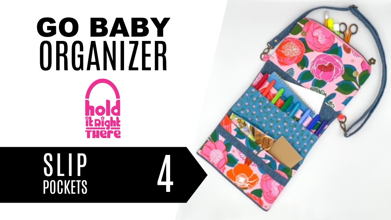 How to sew the Go Baby Organizer (Tutorial 4 of 7) - Slip Pockets ...