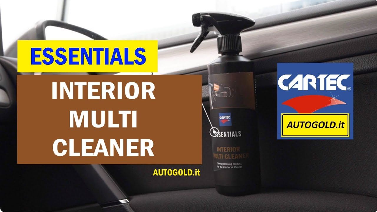 CARTEC ESSENTIALS INTERIOR MULTI CLEANER pulitore professionale interni - auto camper camion ...