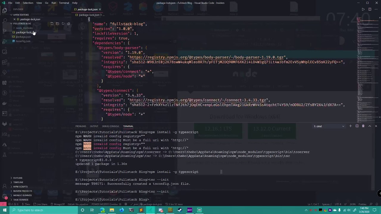 Full-Stack Blog Part 1 - YouTube