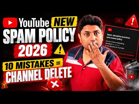 YouTube Spam Policy 2026 | Avoid These 10 Mistakes or Your Channel Could Get Deleted