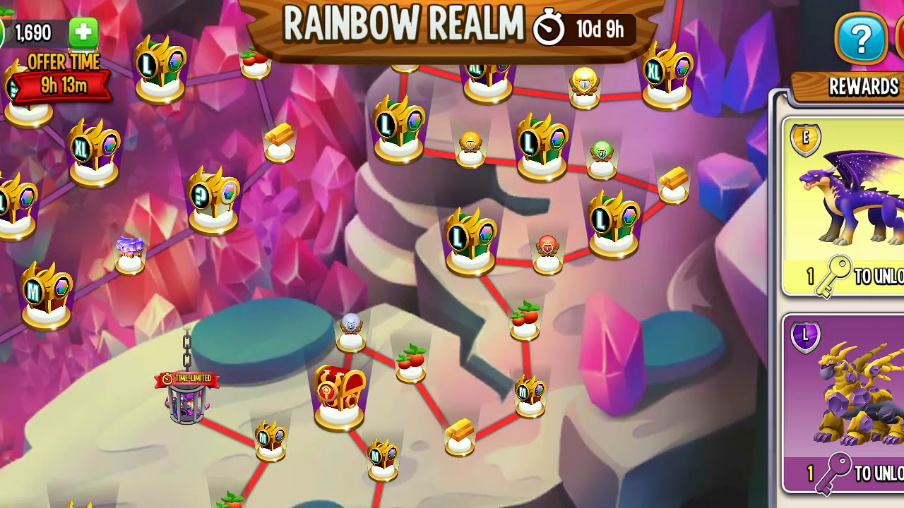 Rainbow Realm Island, cost revealed, Free Titan dragon 😮😮 - YouTube