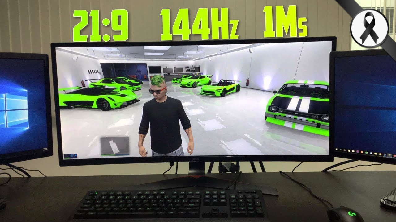 GTA 5 ลองจอ LG Curved Ultrawide GamingMonitor รุ่น 34UC79G - YouTube