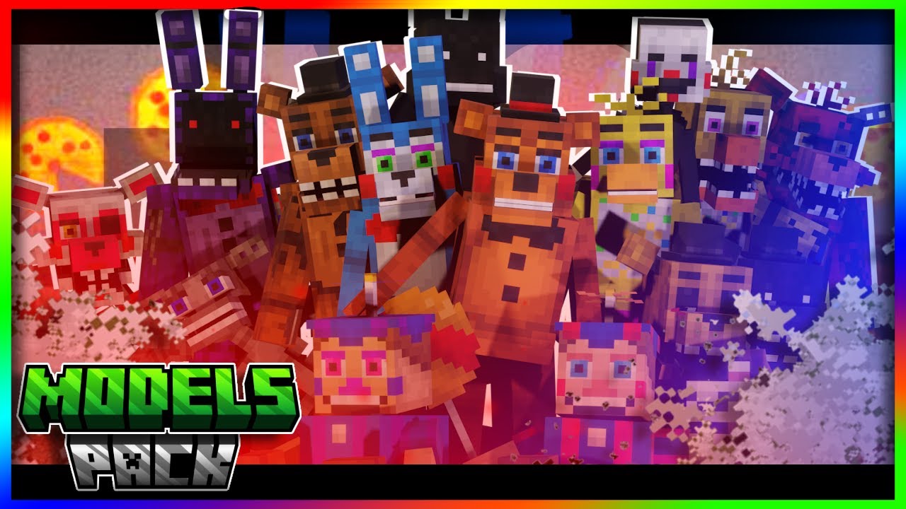 O MELHOR *MOD* DE FNAF 2 de 2024!!! PACK DE MODELS DE FNAF ...