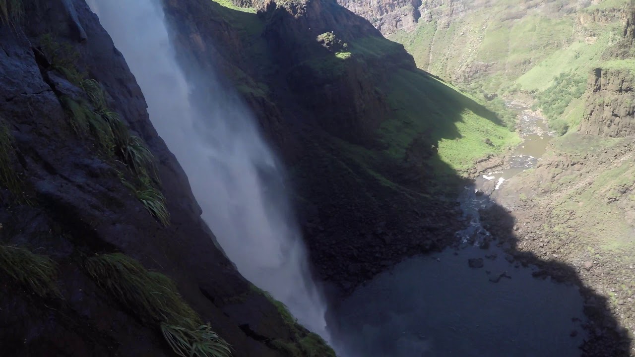 Abseiling the Longest Single-Drop Route. Found in Lesotho - YouTube