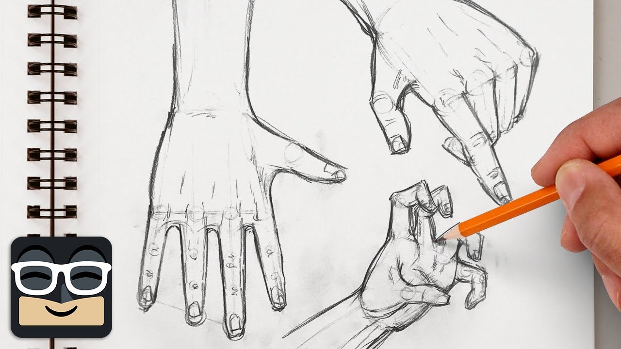 How to Draw Hands Easy | Step by Step Sketch Tutorial - YouTube