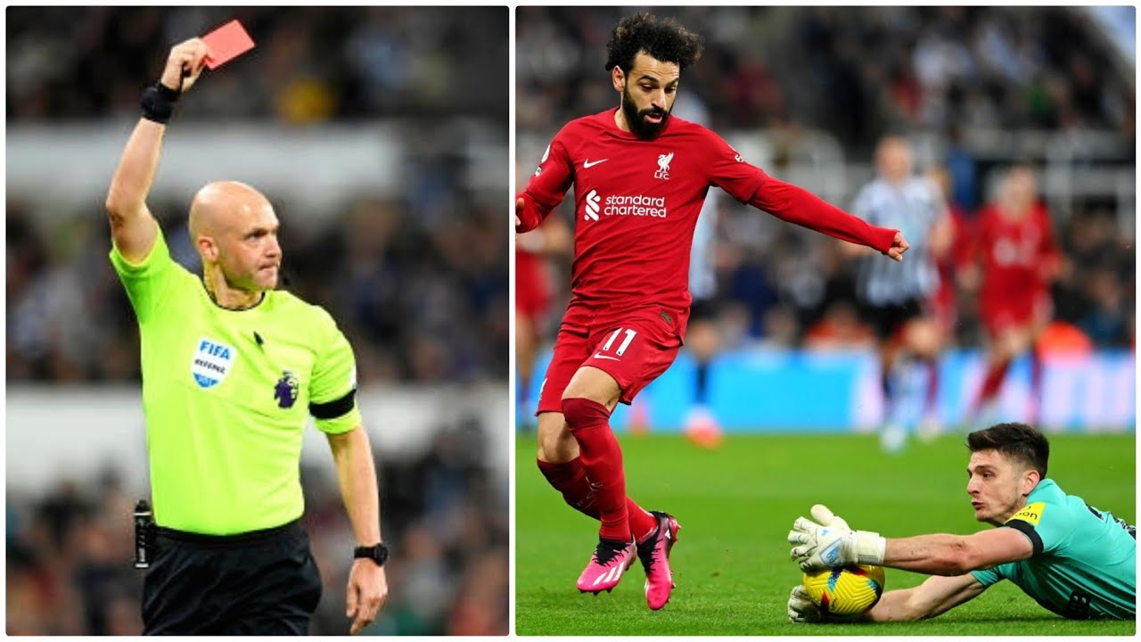 Nick Pope crazy redcard for handball in Newcastle vs Liverpool - YouTube