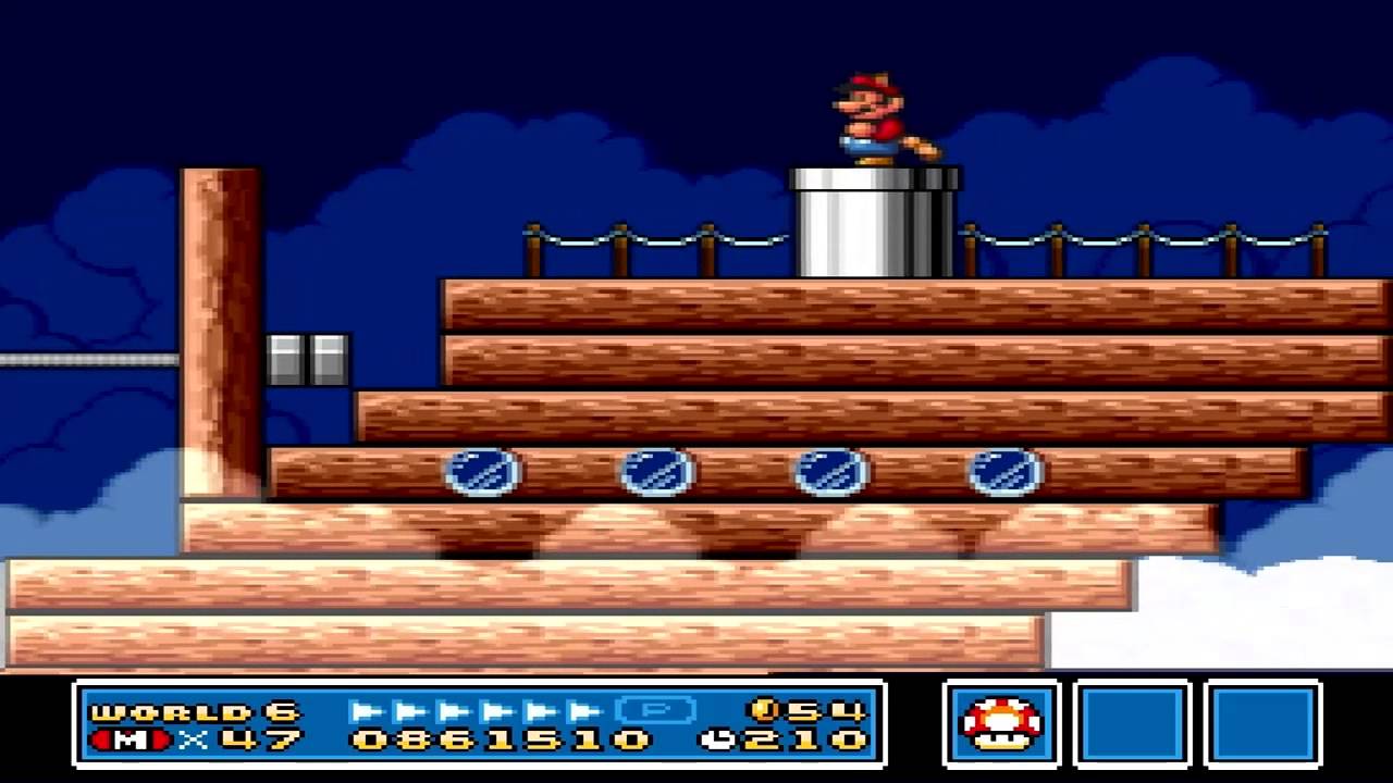 Super Mario Bros 3 World 6 Airship - YouTube