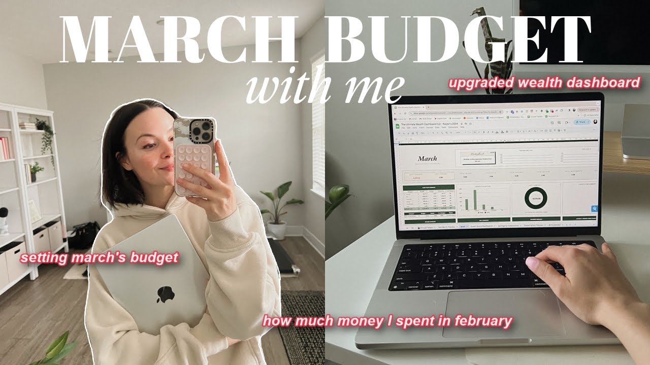 MARCH BUDGET WITH ME 💸 | february expenses & savings, budgeting for ...