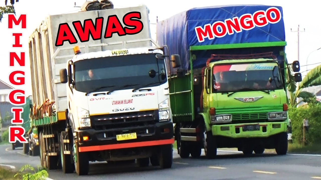 Spotting Truk Panjang Jalur Lingkar !! Truk Besar Trailer Muatan Berat ...