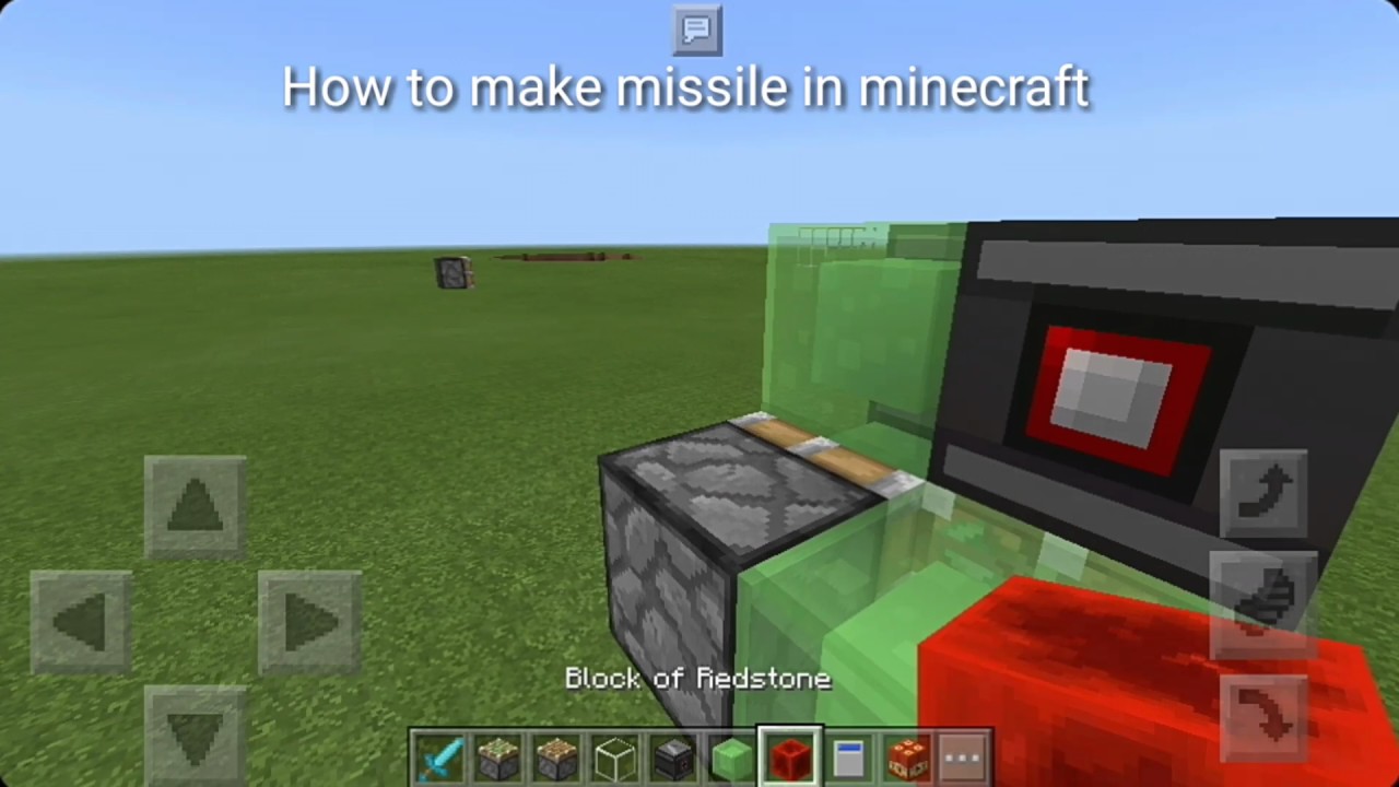 Minecraft PE | How to make redstone missile - YouTube