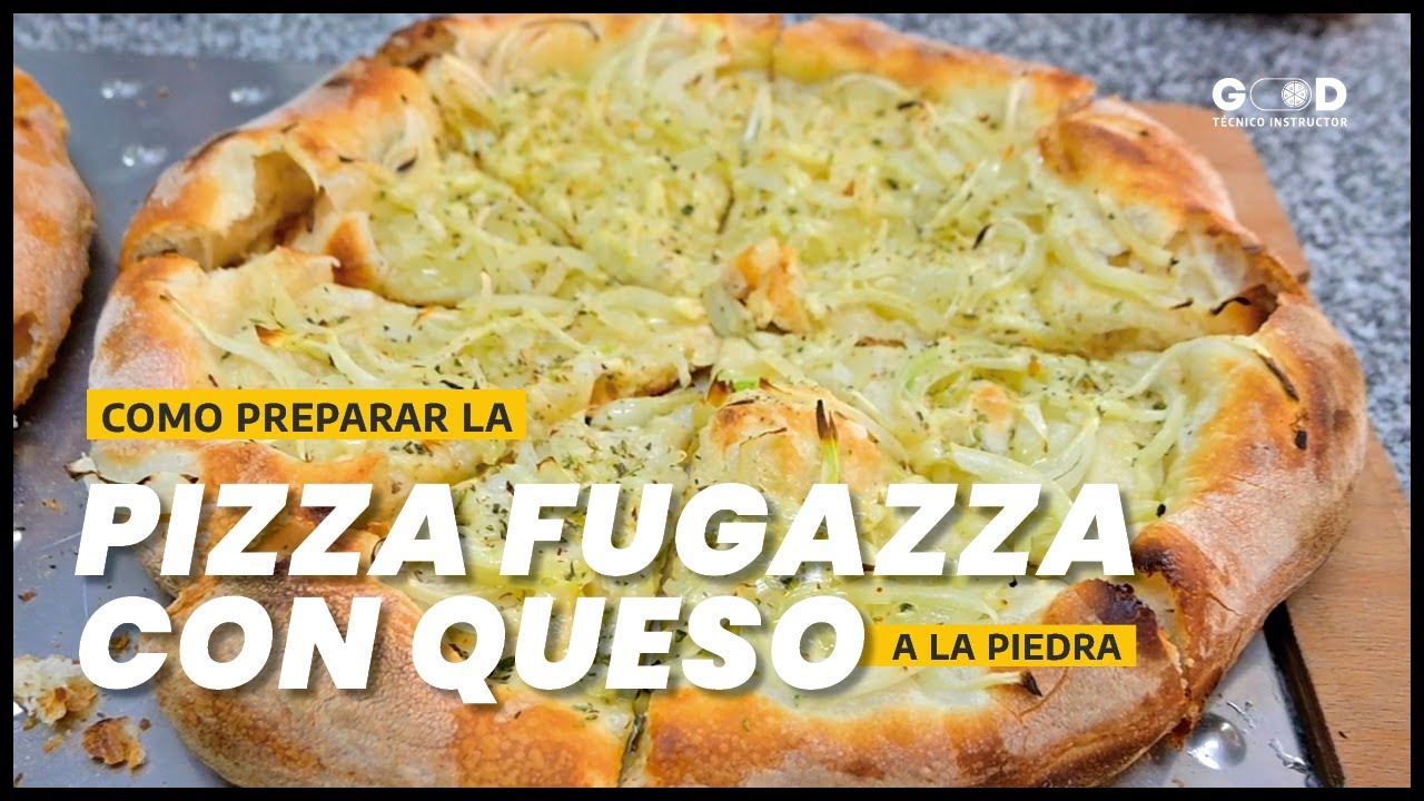 PIZZA FUGAZZA con QUESO | Receta a la PIEDRA (estilo Argentino) - YouTube