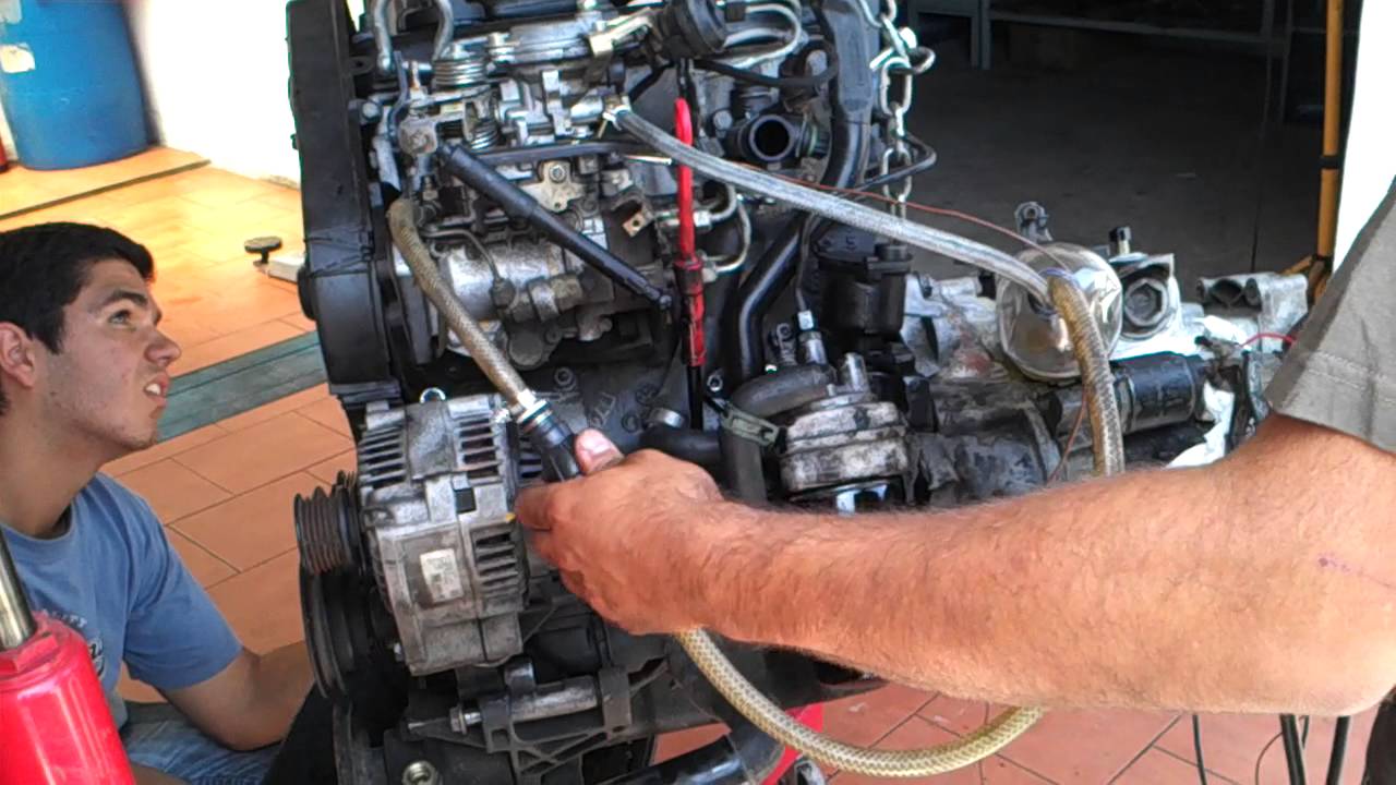 Golf mk2 "EM" 1.9td AAZ 2nd Start - YouTube
