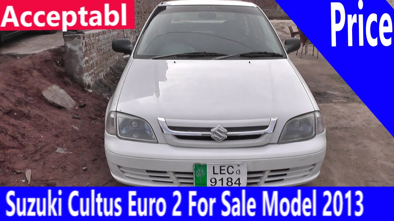 Suzuki Cultus Euro 2 For Sale Model 2013 | Complete Review | family ...