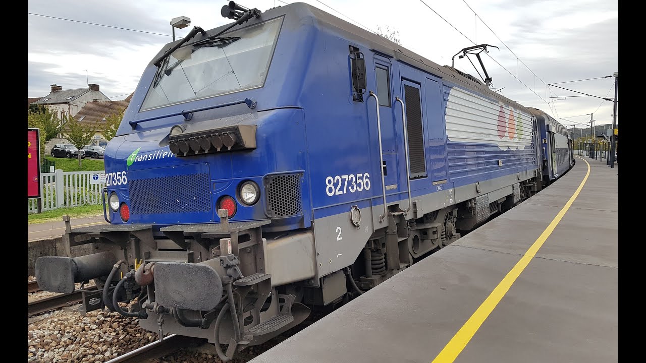 Transilien Ligne J🚂BB27300 🚋VB2N Transilien : Bonnières ️Paris Saint ...
