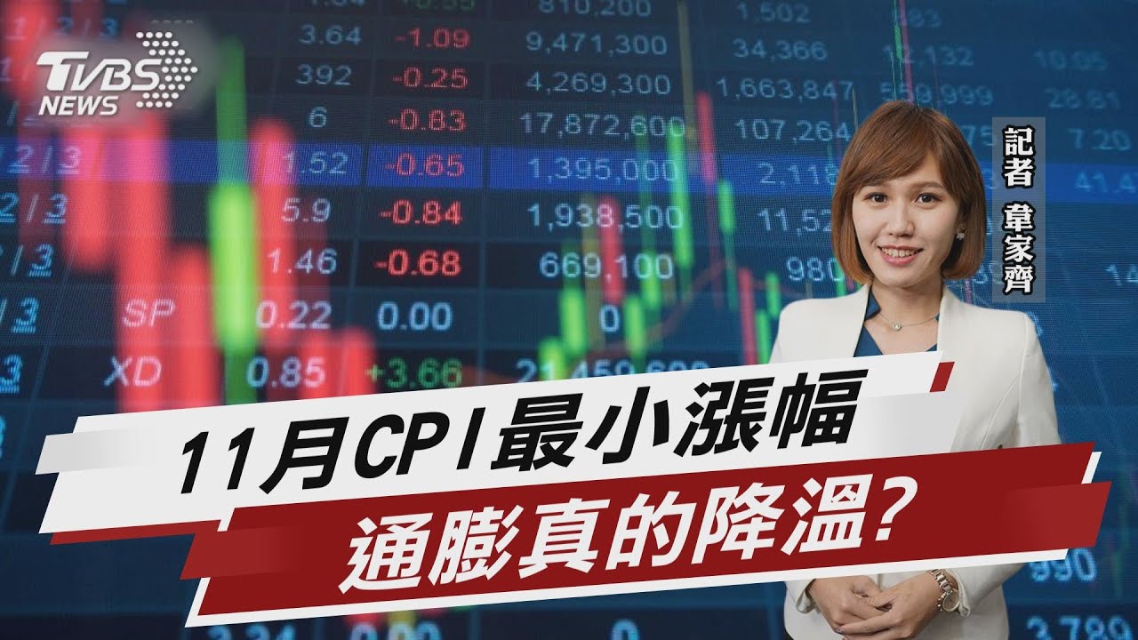 11月CPI年增2.35% 創9個月最小漲幅【TVBS說新聞】20221207@tvbsnews02 - YouTube