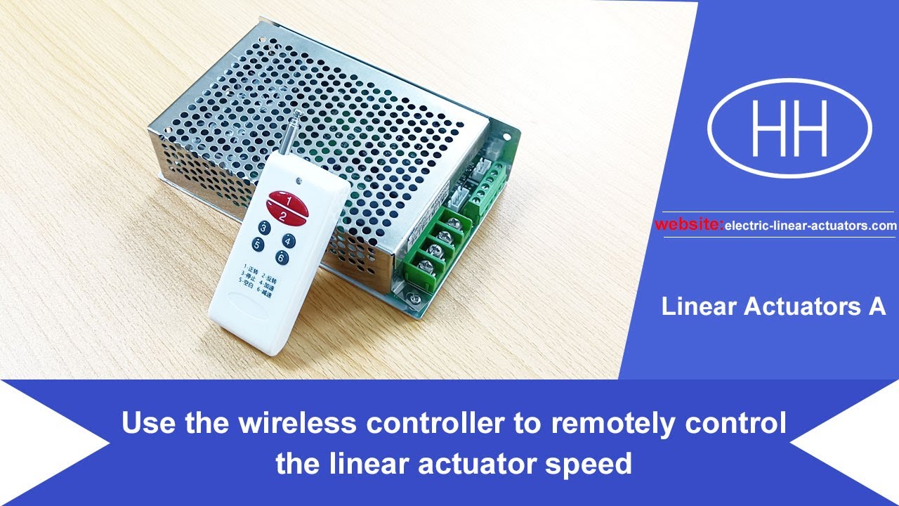 Use the wireless controller to remotely control the linear actuator ...