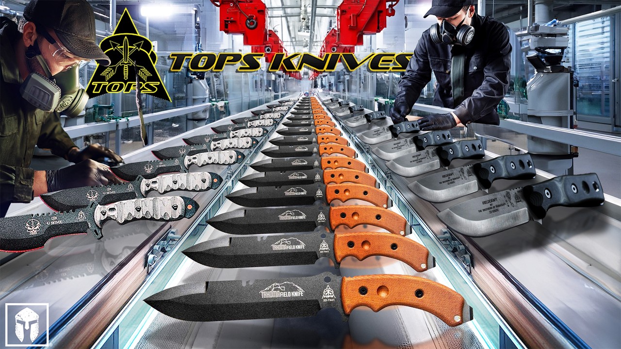 How Military & Law Enforcement KNIVES are MADE | TOPS Knives - YouTube