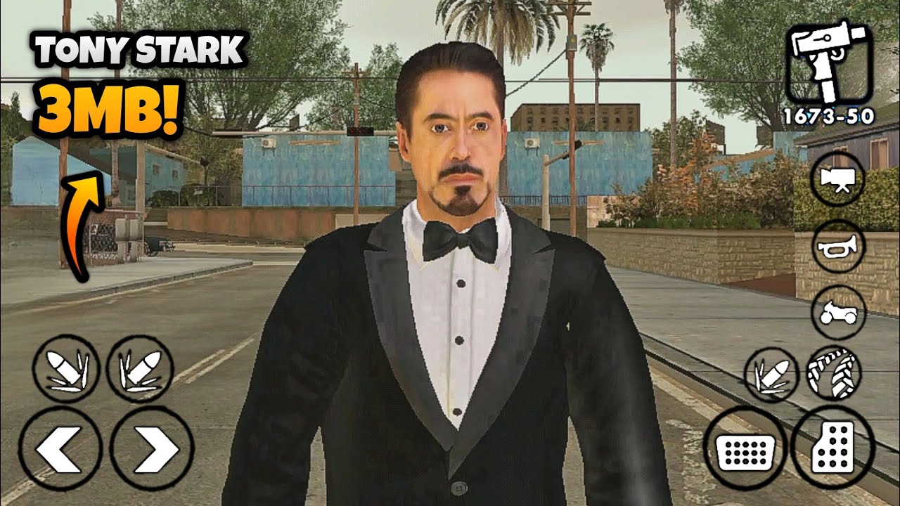 [3MB] Tony Stark Skin Mod For GTA San Andreas Android | Modding Master ...