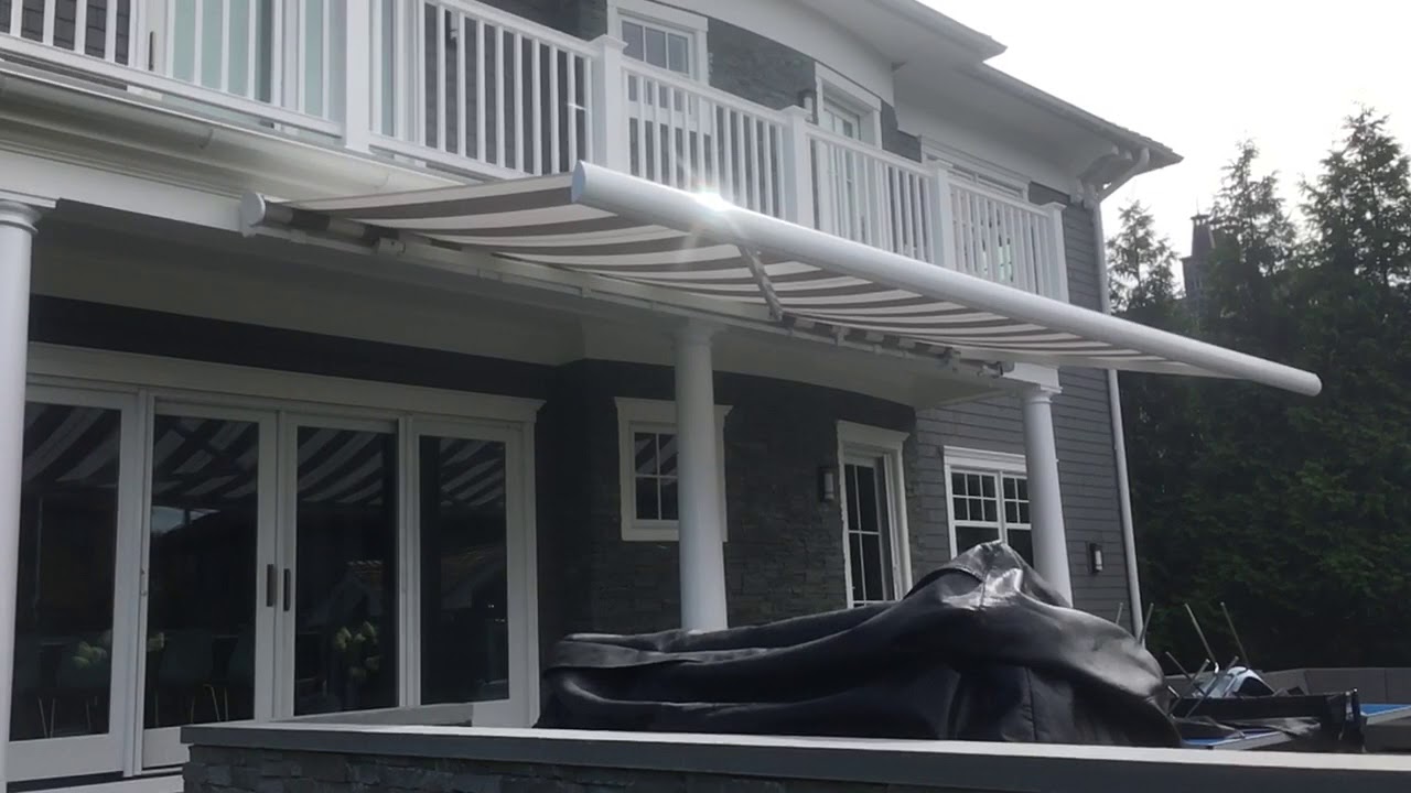 Future guard motorized Awning - YouTube