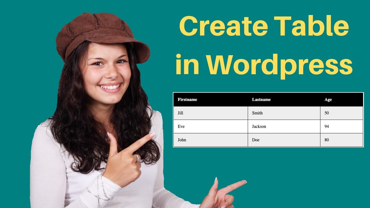 How To Create A Table In WordPress Page Or Post YouTube How To Create A Table In WordPress Page Or Post YouTube