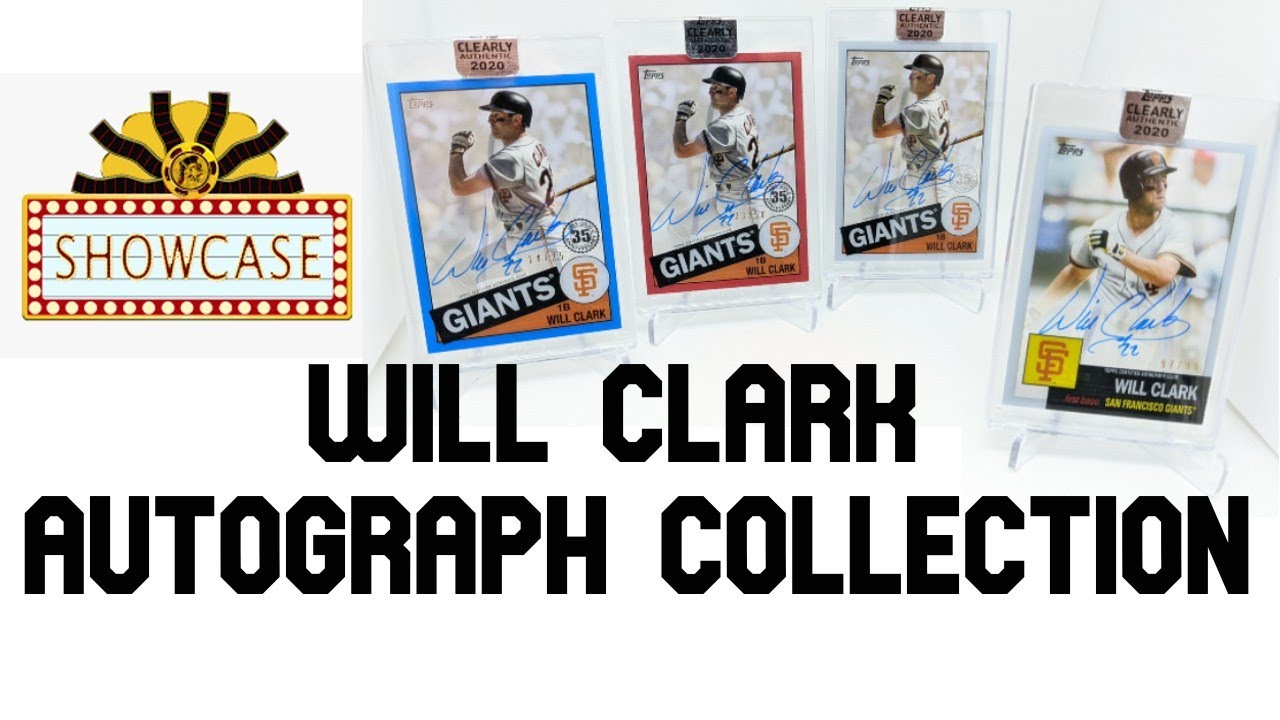 Will Clark Autograph Collection - Over 100 Autos! - YouTube