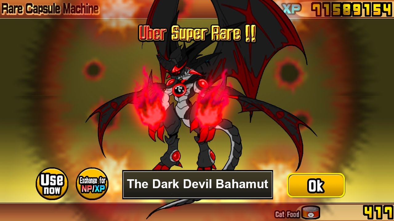 The Battle Cats - Unit The Dark Devil Bahamut! - YouTube