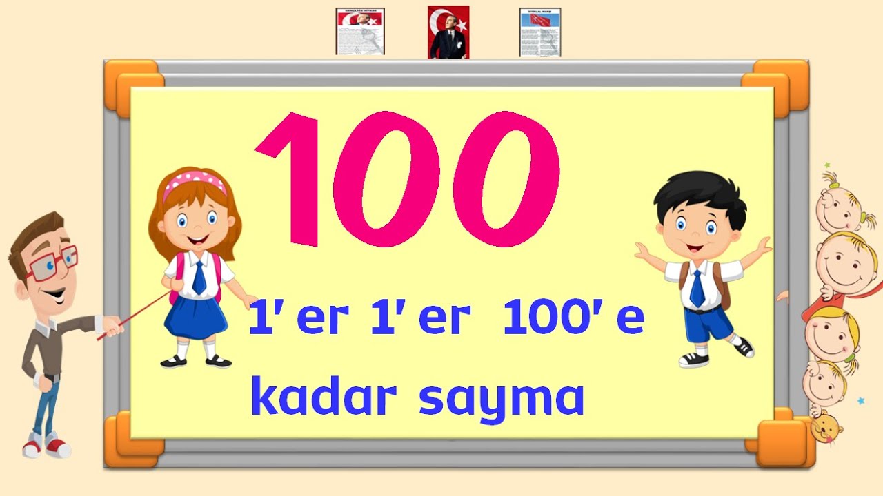 1 den 100 e Kadar Sayma Türkçe - YouTube