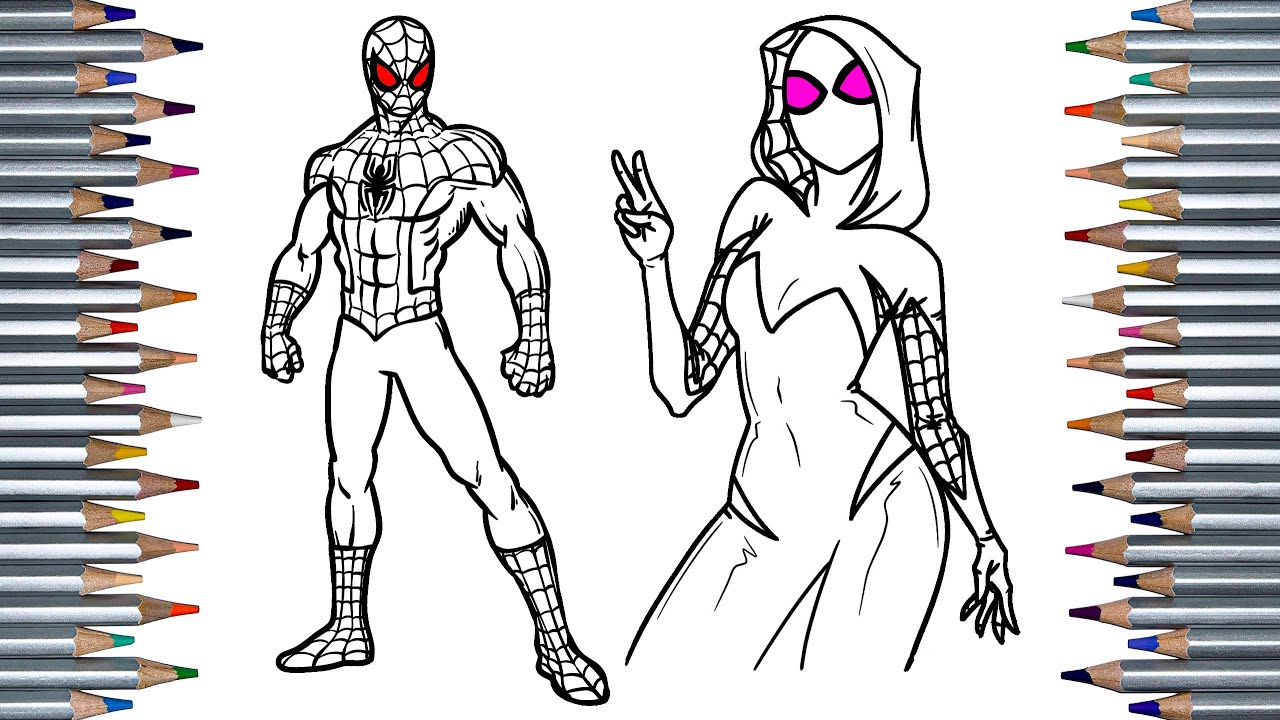 THE BEST Spider-Man Coloring Pages EVER! Gwen Stacy Included - WOW ...
