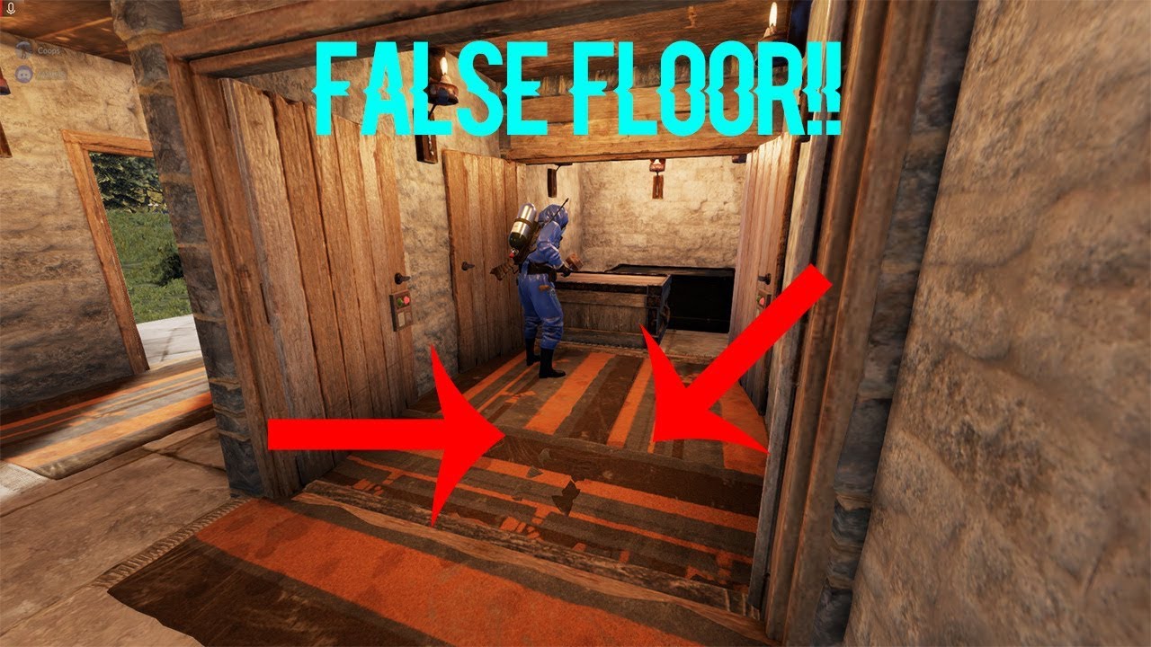 Rust - The Collapsing floor trap base (OP asf) - YouTube