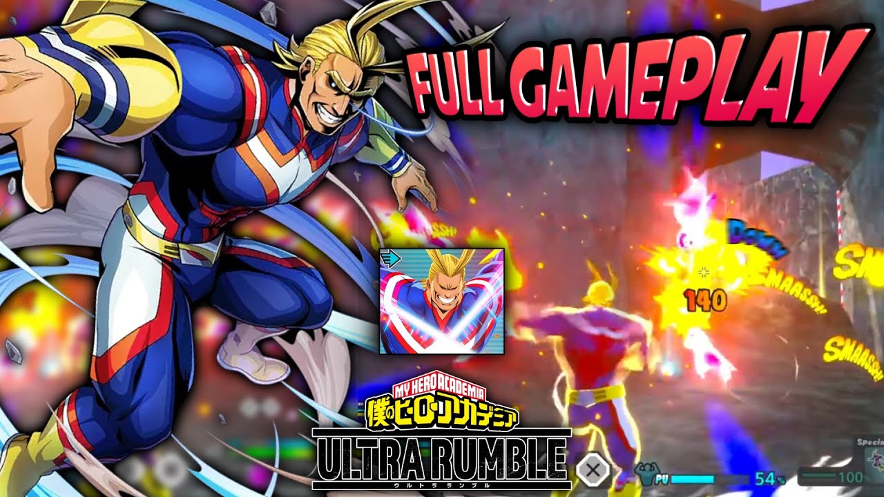 *FULL GAMEPLAY* HOW TO PLAY RAPID ALL MIGHT IN MY HERO ULTRA RUMBLE ...
