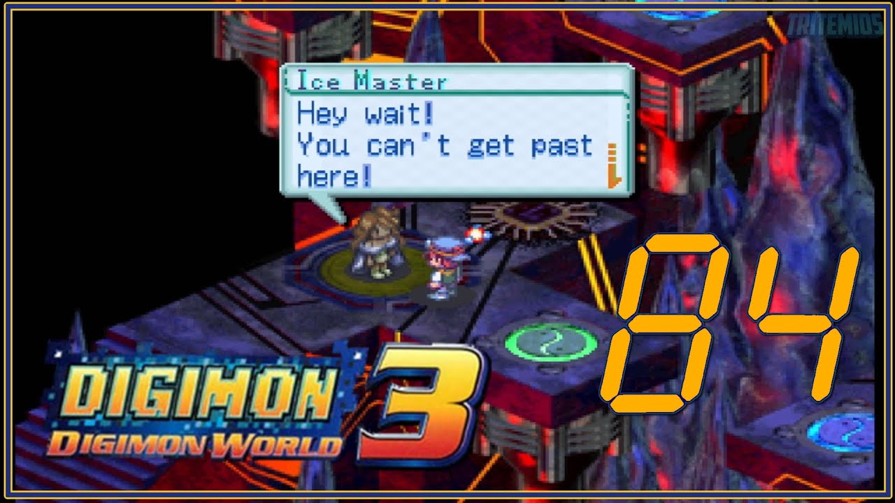 Digimon World 3 #84 - Ice Master Boss Battle in AM Ice Dungeon - (No ...