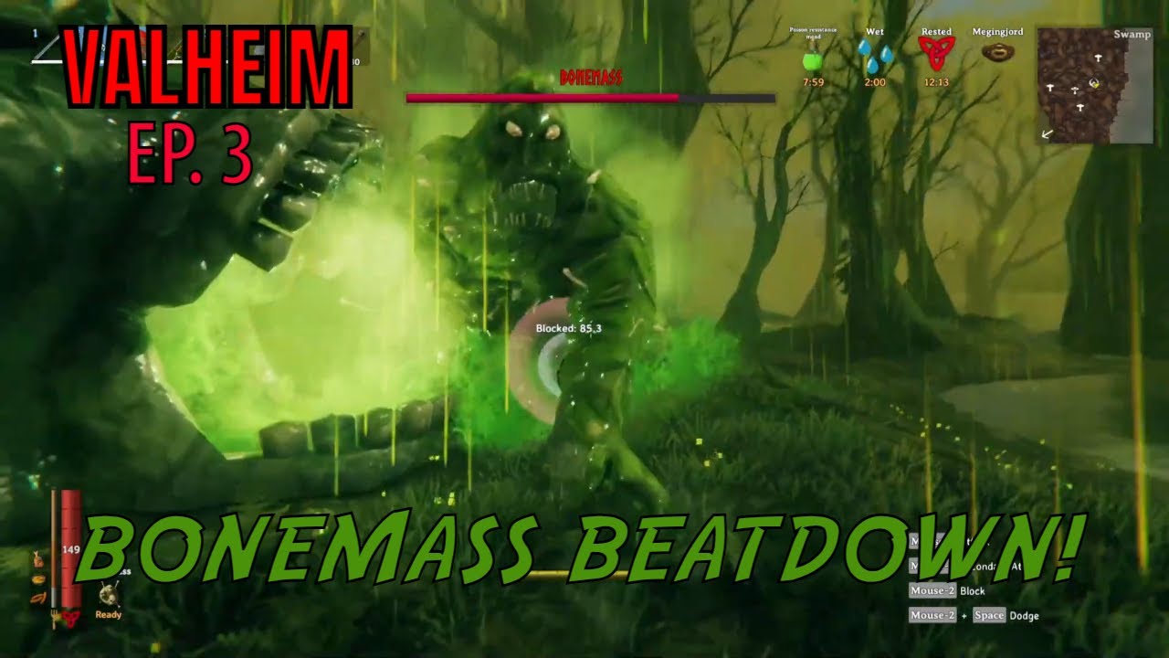 BONEMASS BEATDOWN | HOW TO QUICKLY DOWN THE 3RD BOSS | VALHEIM ...