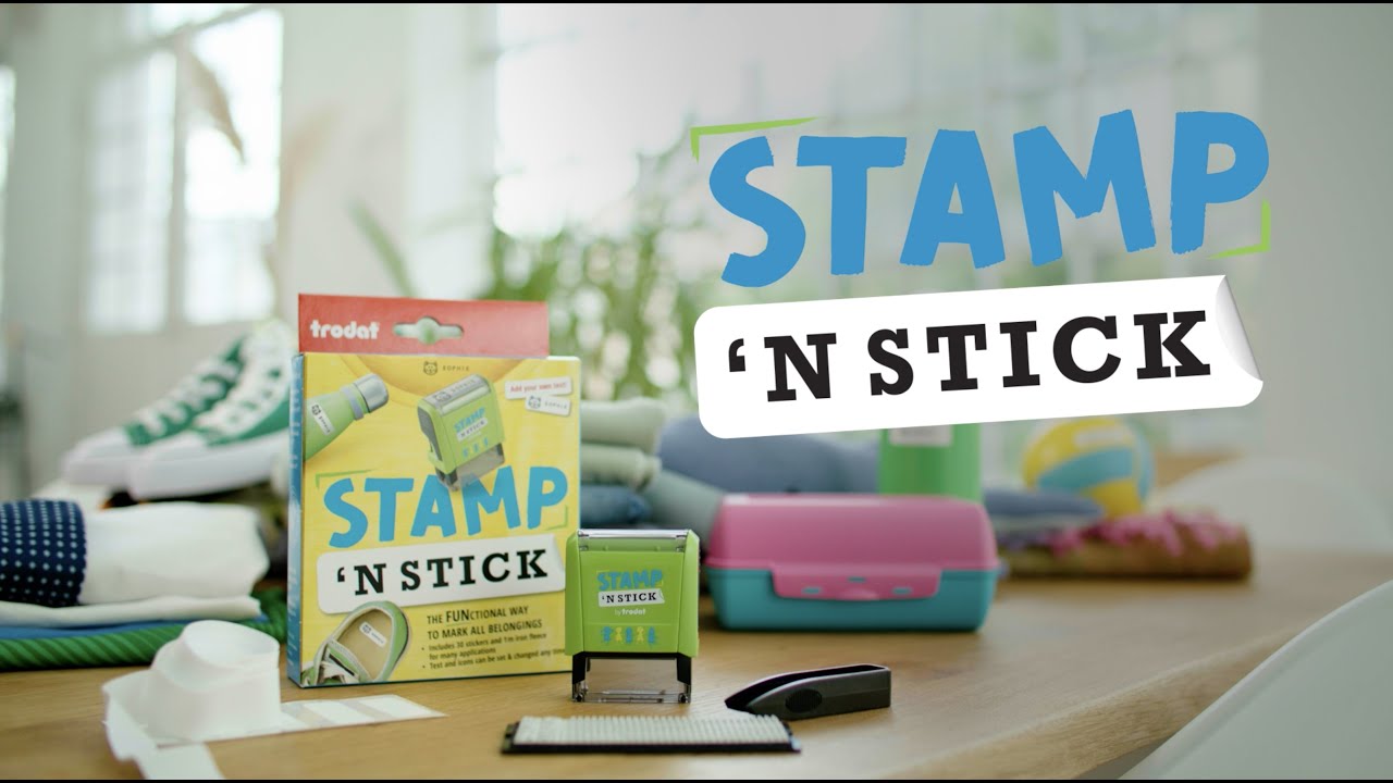 Stamp 'N Stick by Trodat - YouTube