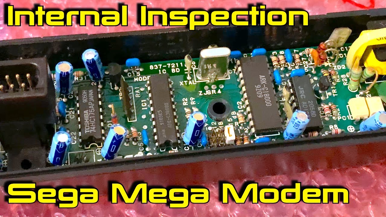 Internal Inspection of the Sega Mega Modem HAA-2951 - YouTube