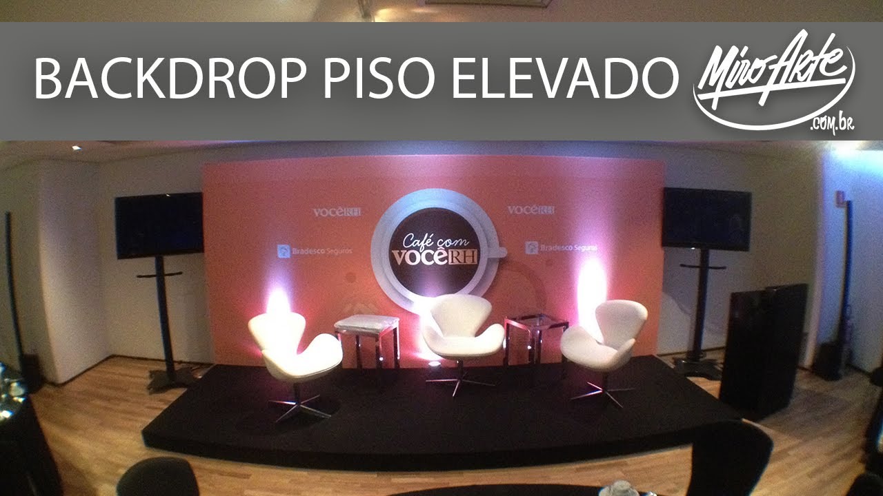 BACKDROP COM PISO ELEVADO | Miro Arte Comunicação Visual - YouTube