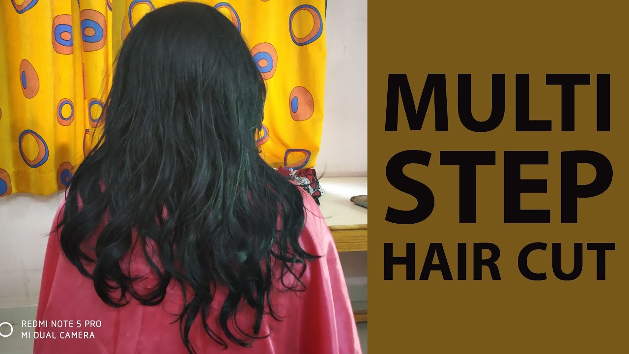 Different Multi Step Hair Cut - YouTube