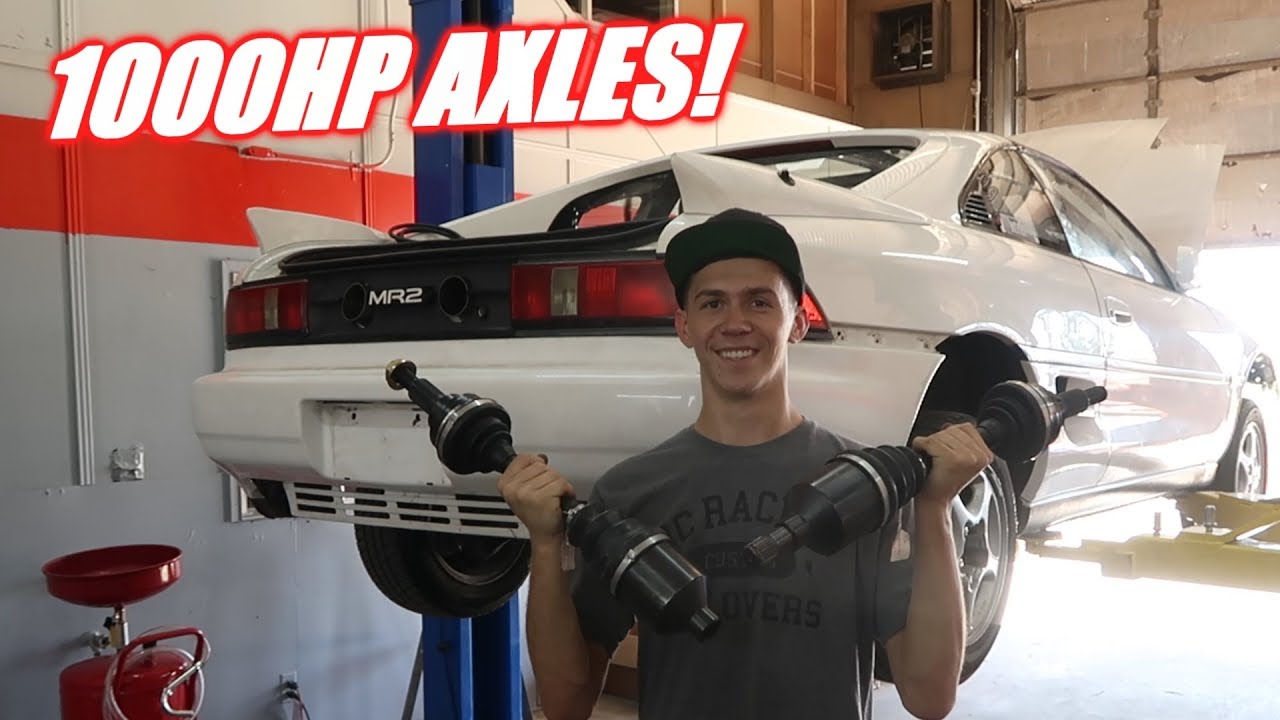 Twin Turbo Mr2 Gets The STRONGEST Axles We Could Find! - YouTube