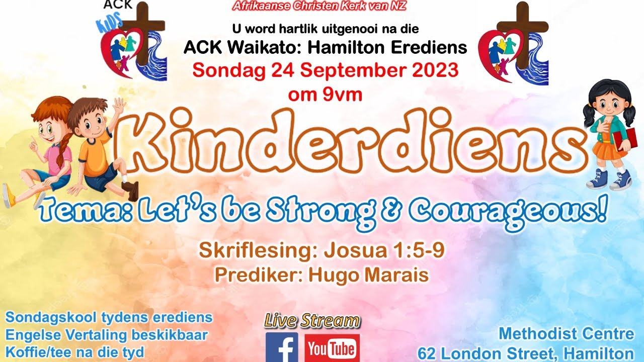 Kinderdiens: Let's be Strong & Courageous - YouTube