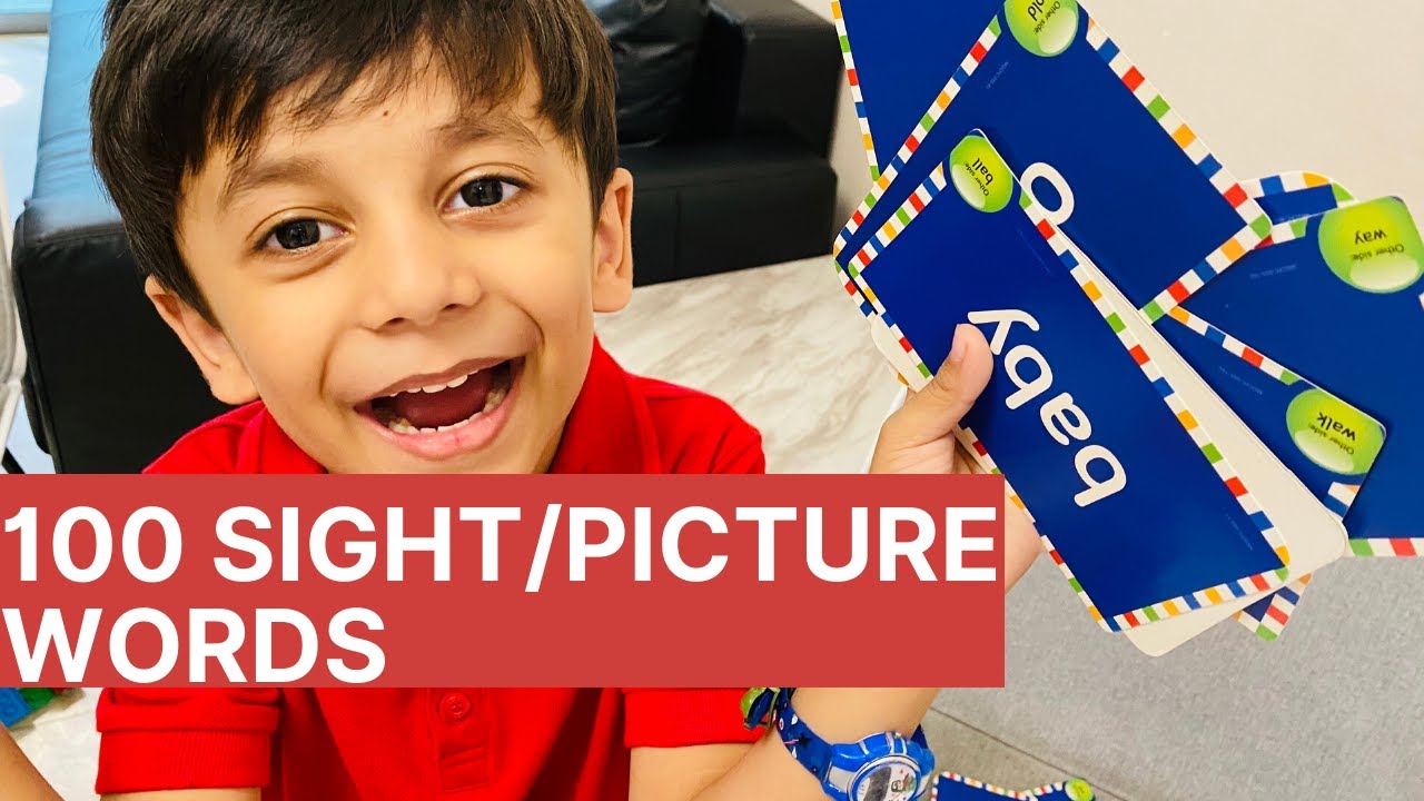 100 sight words -for toddlers kids nursery kindergarten - YouTube
