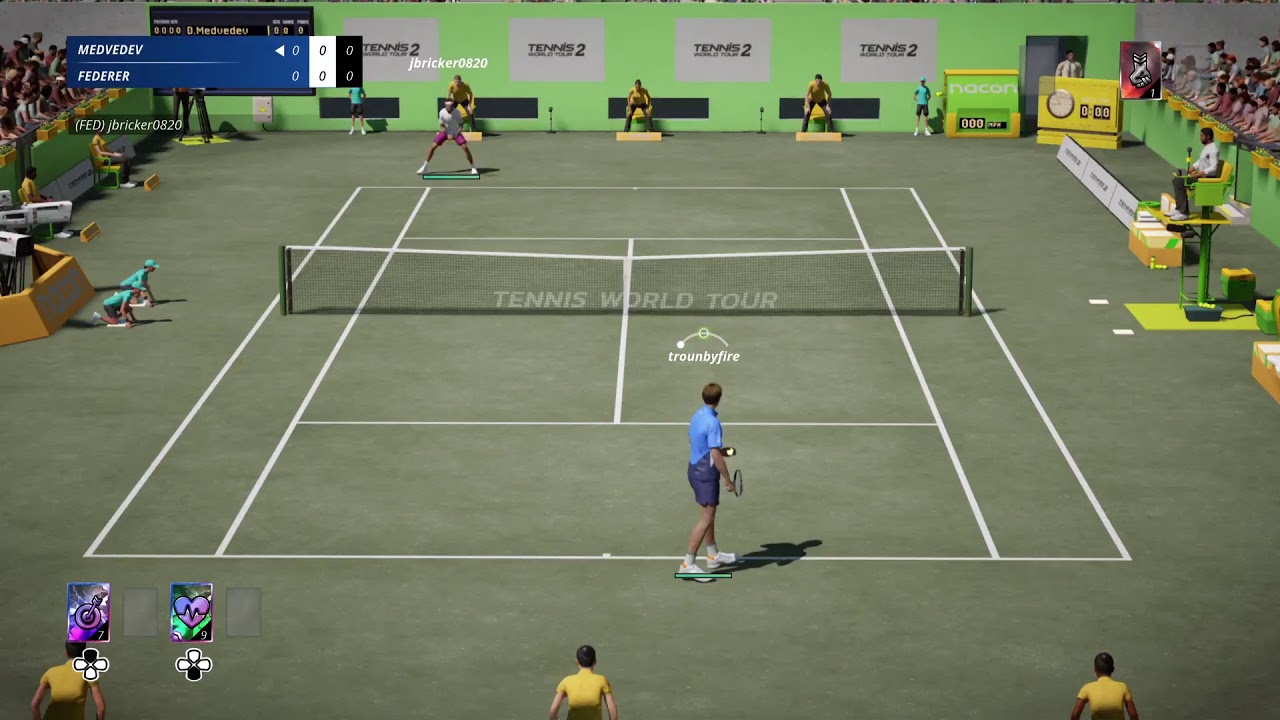 Tennis world Tour 2 (PS5 Federer vs ?) - YouTube