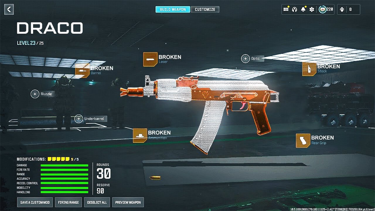 *NEW* BROKEN DRACO Loadout in Warzone - YouTube