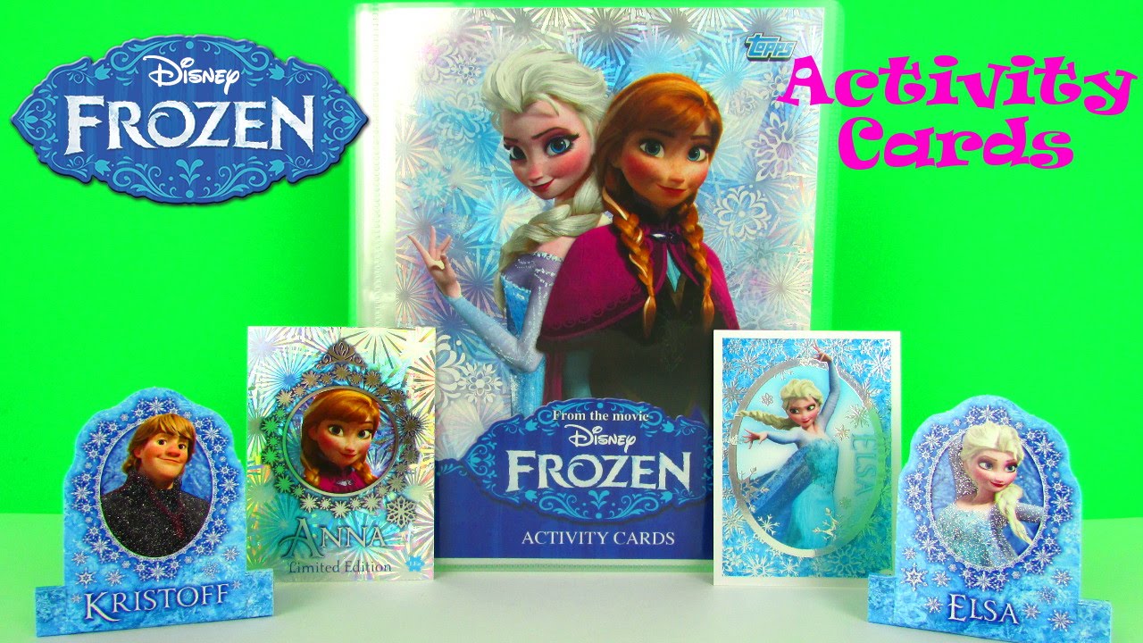 Disney Frozen Activity Cards Starter Pack & Card Packs Opening & Kids ...