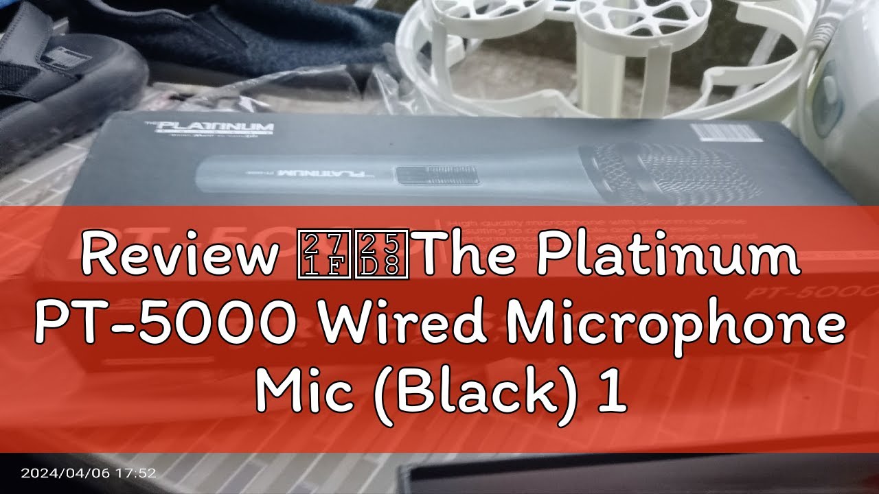Review The Platinum PT-5000 Wired Microphone Mic (Black) 10meters ...